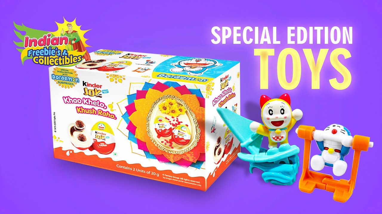 Doraemon Kinder Joy Special Diwali Edition pack From India - YouTube