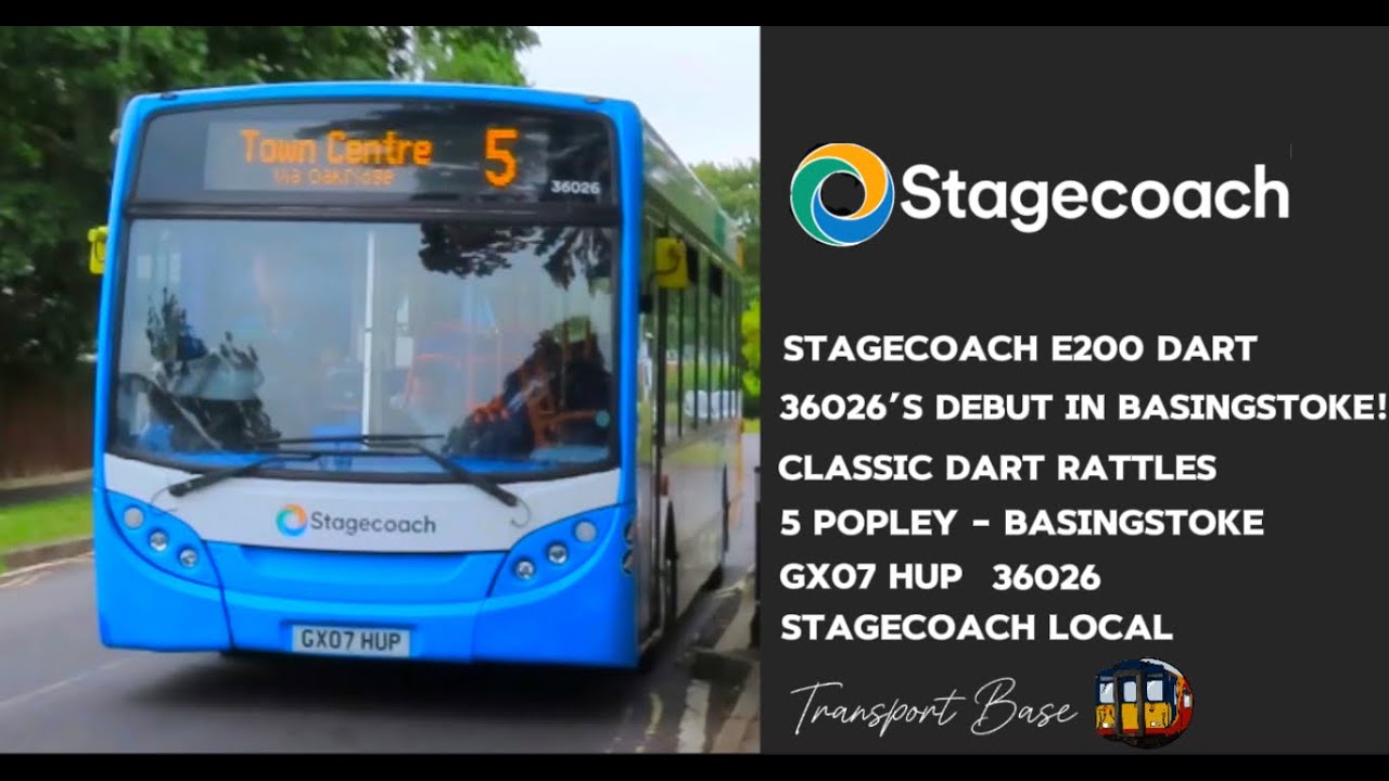 Stagecoach Bus 36026’s debut in Basingstoke! | Enviro 200 Dart | GX07 ...