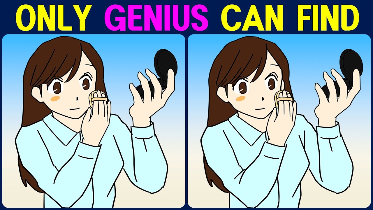 【Find the Difference】 If you've found them all, you're a genius! - YouTube