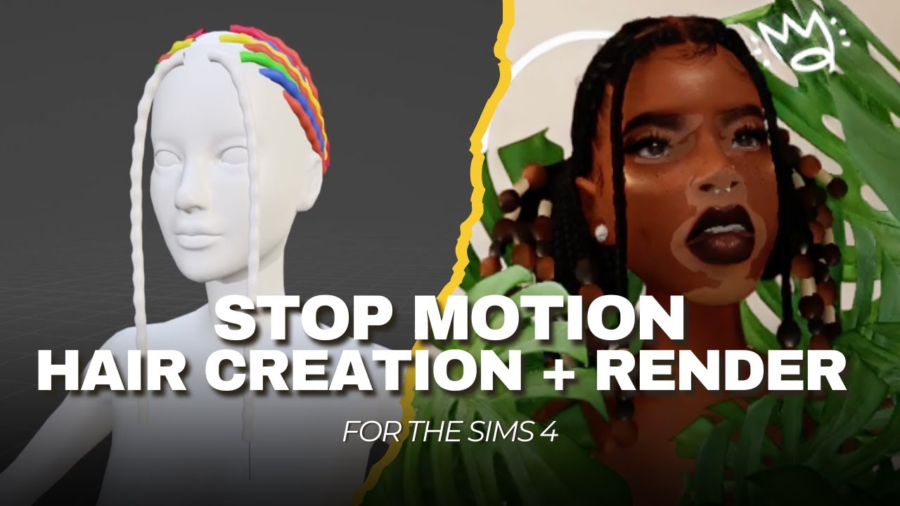 STOP MOTION BRAIDS & BEADS PROCESS | Using Curves, Spheres & Planes in ...
