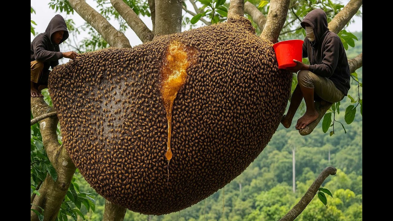Climbing Trees to Collect Forest Honey – A Wild Adventure in Nature ...