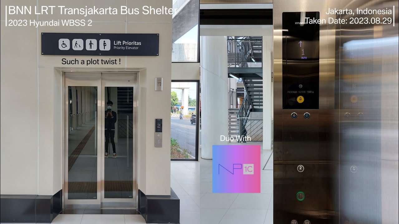 Brand New Hyundai WBSS 2 MRL Elevator at BNN LRT Transjakarta Bus ...