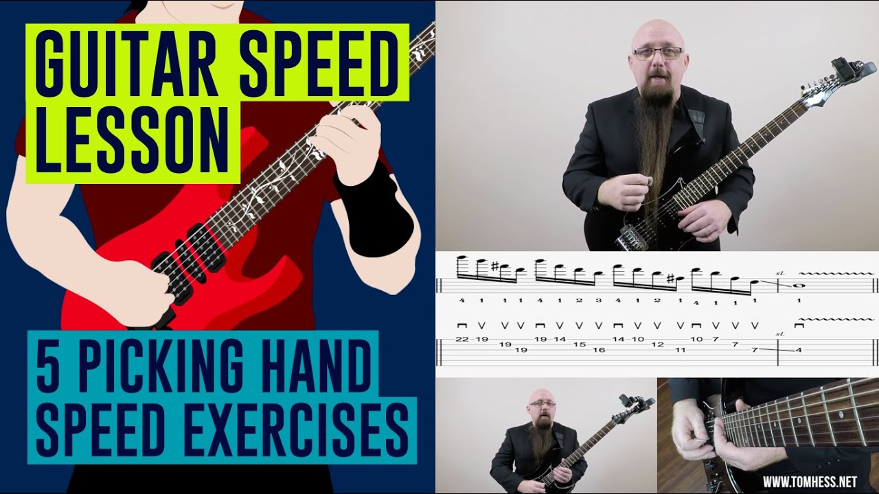 [Guitar Speed Lesson] 5 Picking Hand Speed Exercises - YouTube
