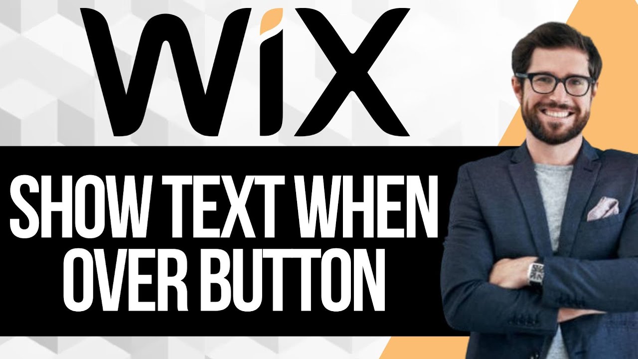 How to Show Text When You Hover Over Button in Wix - YouTube