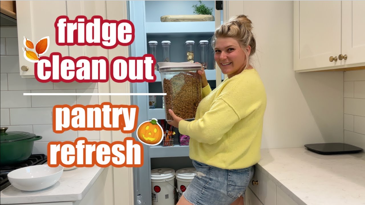 🍁 *fall* FRIDGE CLEAN OUT, PANTRY REFRESH, MEAL PREP, FOOD PREP ...