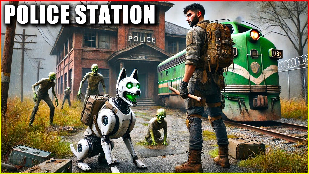 Police Station! Post-Apocalyptic Survival Game - Zompiercer [E11] - YouTube