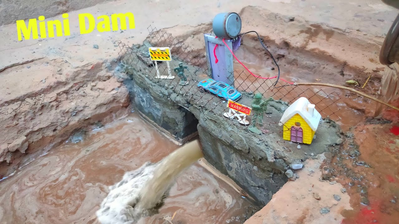 Mini Hydroelectric Dam Model Construction - mini Dam construction ...