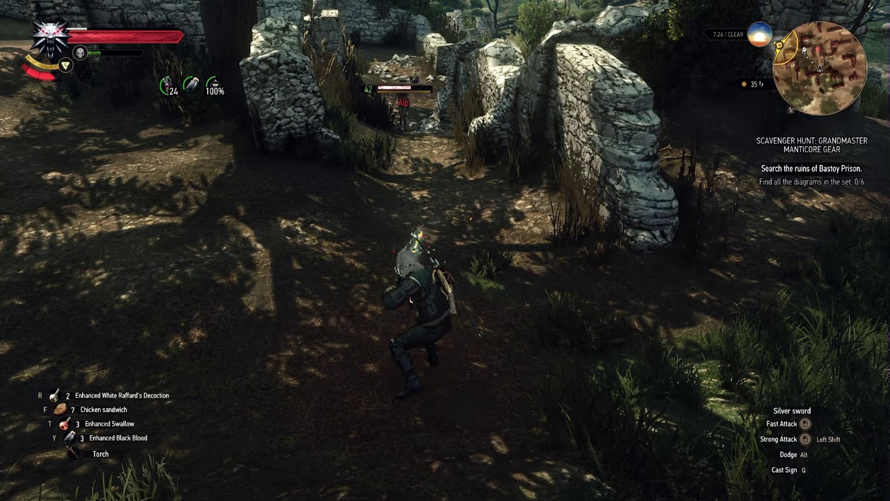 The Witcher 3: vs Alp (Vampire) - YouTube