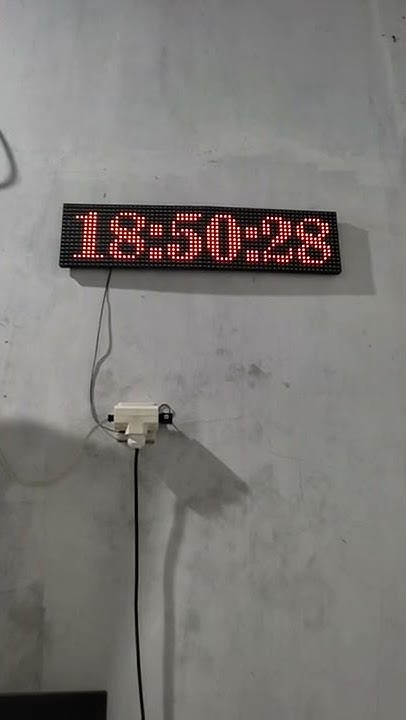 P10 with esp8266 matrix display project - YouTube