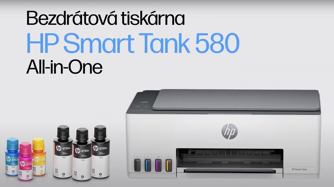 Tanková tiskárna pro kvalitní a levný tisk HP Smart Tank 580 | HPmarket ...