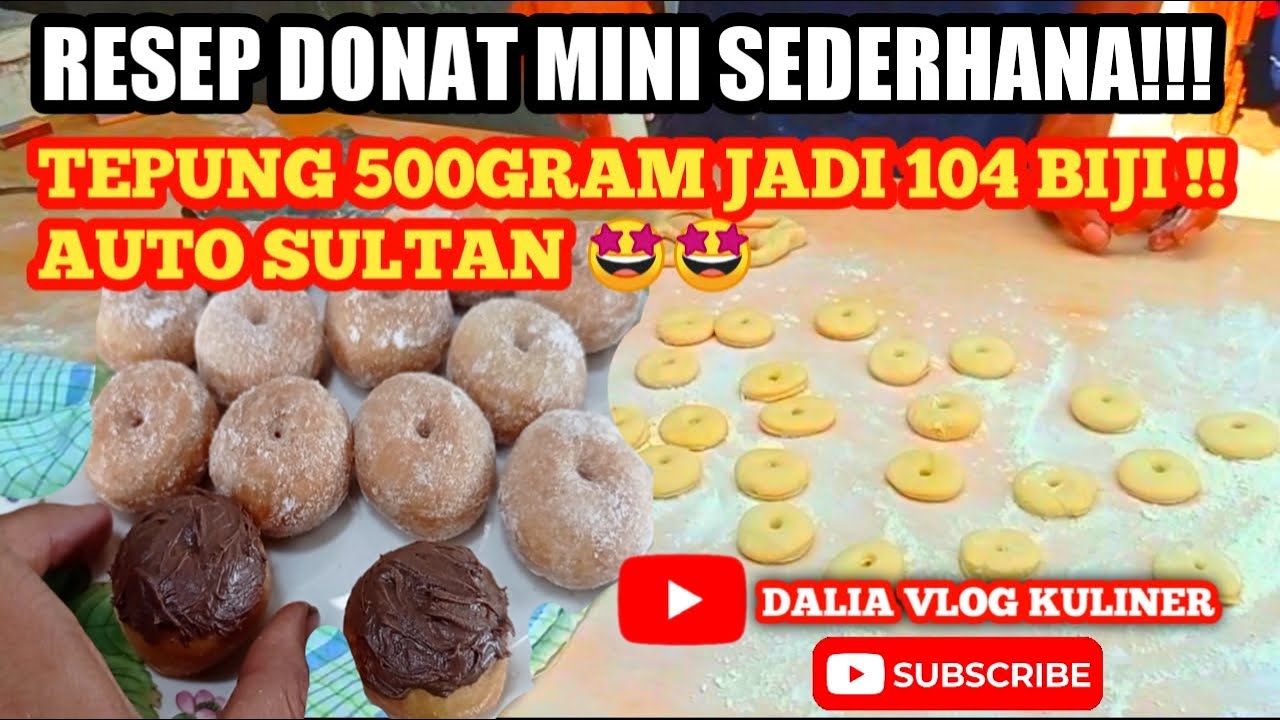 RESEP DONAT MINI SIMPEL EMPUK !!! ANTI GAGAL - YouTube