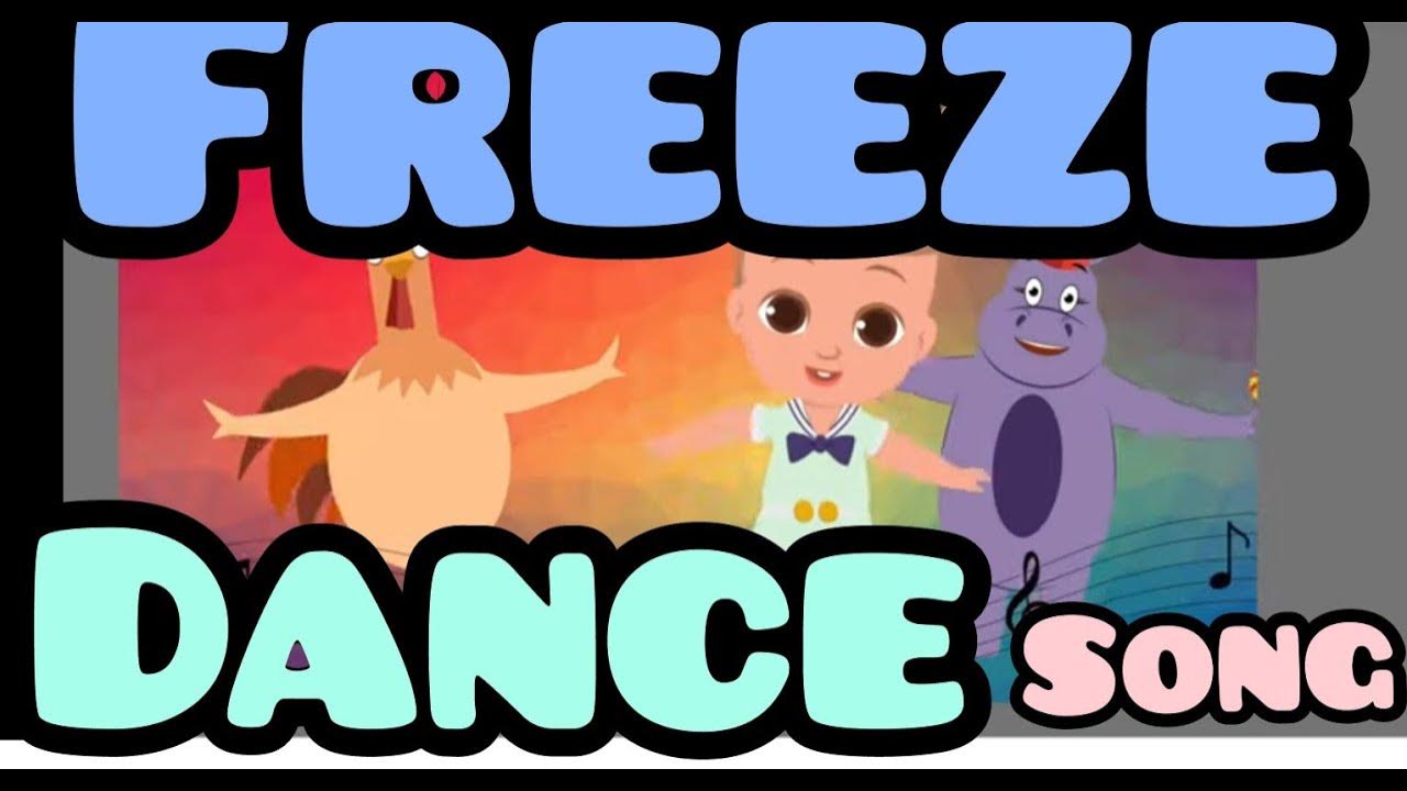 Party Freeze Dance song! kindergarten break song Toddler video ...