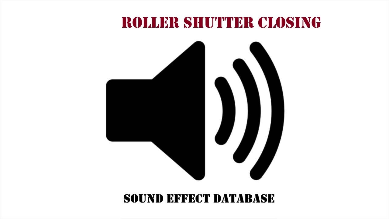 Roller Shutter Closing Sound Effect - YouTube