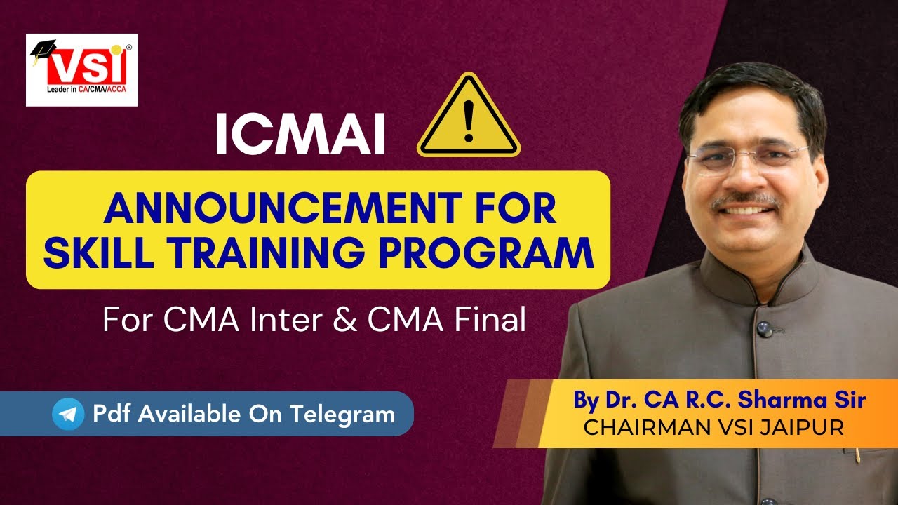 Important Announcement By ICMAI For CMA Inter & CMA Final Students ...