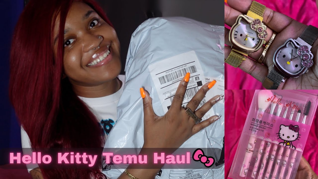 HELLO KITTY TEMU HAUL | Best Haul Yet! | 20+ HK Items Under $100 ...