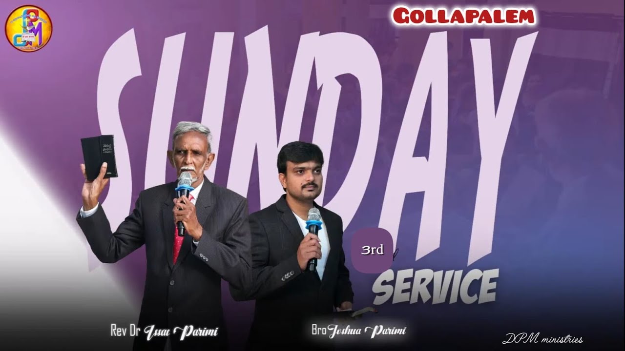 Sunday 3rd service#Gollapalem. Joshua Parimi - DPM ministries - YouTube