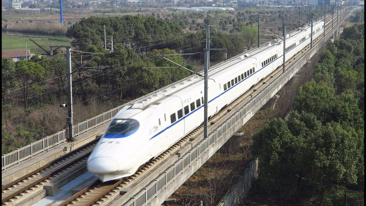 CRH2A, China High Speed train 中國高速列車 (D2285上海虹桥至深圳北, Shanghai to ...