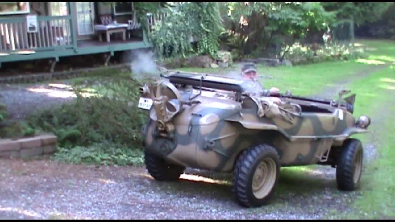 Schwimmwagen - VW Type 7 (166) - 1944 - YouTube