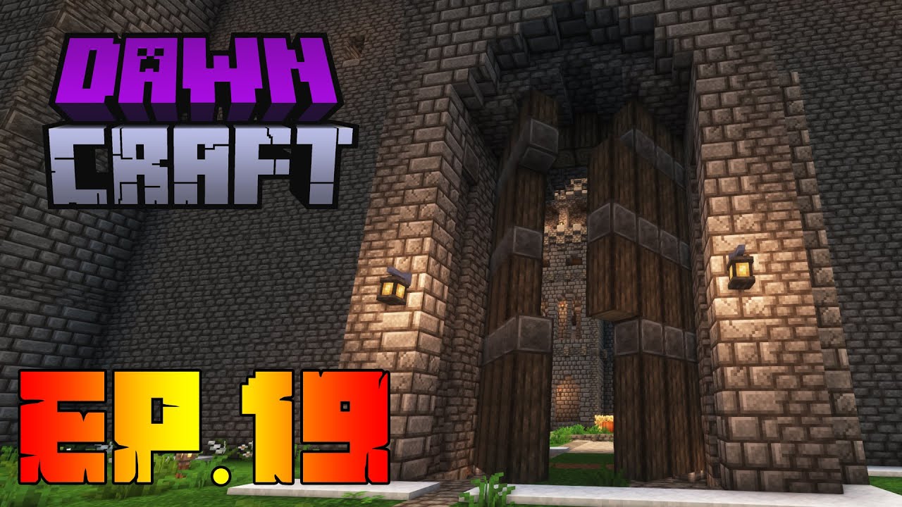 Puerta de Castillo con el Create Mod | Minecraft Dawncraft Español EP19 - YouTube