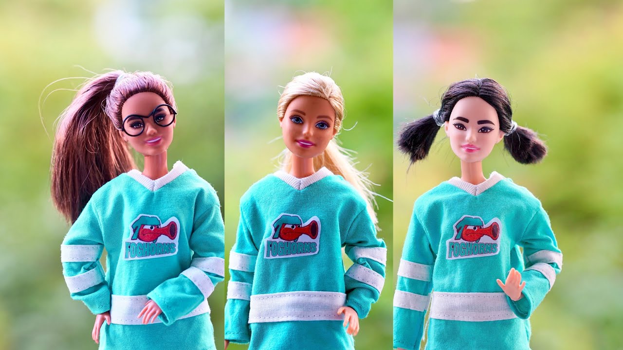 Inside Out 2 Movie DIY Riley Barbie Doll Hockey jersey, Step by Step ...