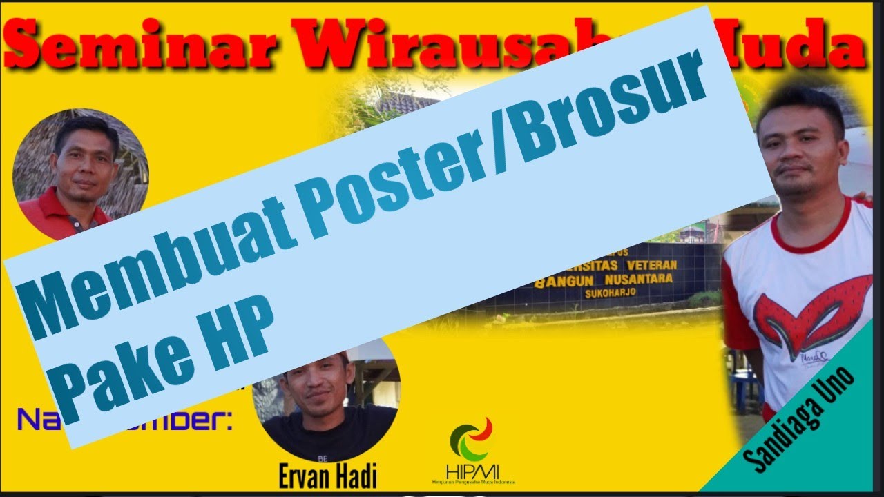 Cara Membuat Poster Pake HP | simpel & mudah - YouTube