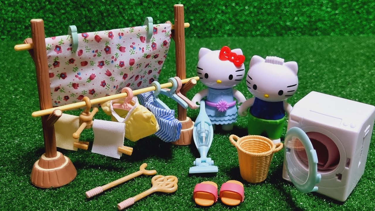 13 Minutes Satisfying With Unboxing Hello Kitty Laundry Set & Vacuum ...