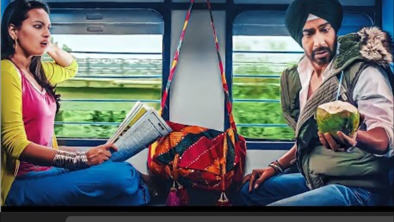 Son Of Sardaar Movie Best Scene | Train Scene | Ajay Devgn,Sonakshi ...