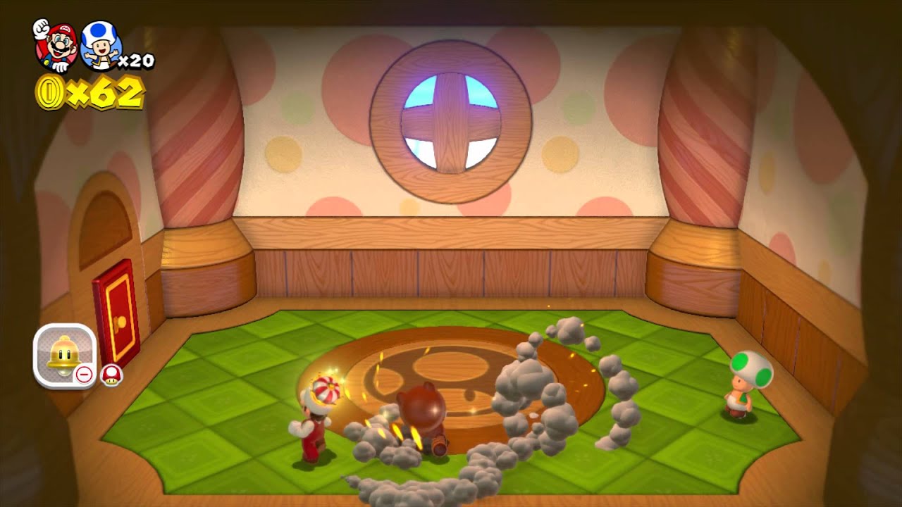 Let's Play: Super Mario 3D World - 4-A - "Brolder Blockade" + Toad ...