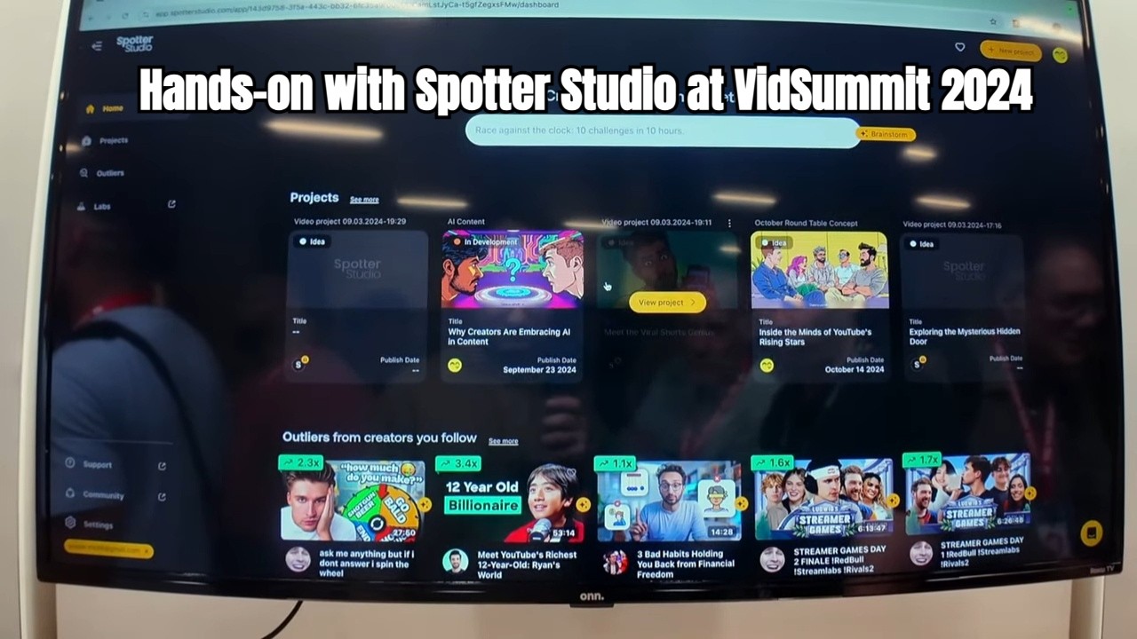 I Tried Spotter Studio at VidSummit 2024 - YouTube