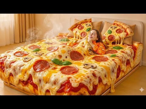 Made Food Beds Which You Can Actually Eat! 🍔🍟 (Satisfying ASMR ...