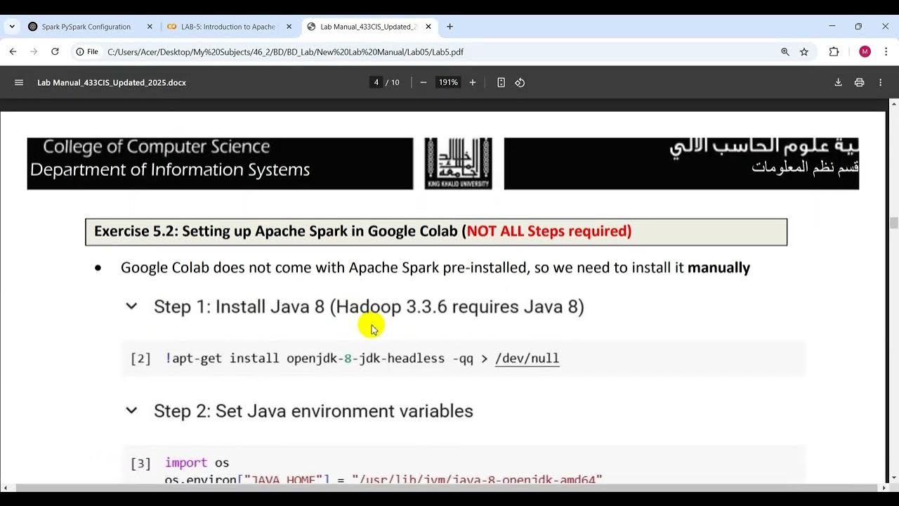 LAB 5 Introduction to Apache Spark 2025 - YouTube