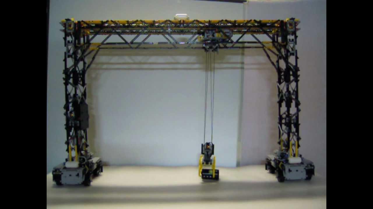 Lego Technic Gantry Crane (126cm x 85cm x 21cm) - YouTube