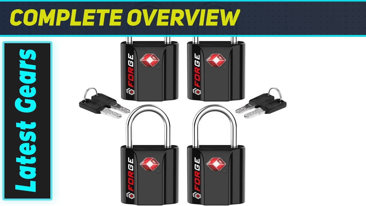Best TSA Luggage Locks? Forge Ultra-Secure Dimple Key Lock Test - YouTube