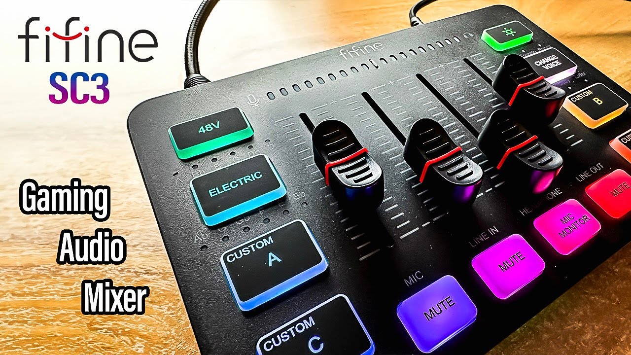 FIFINE AmpliGame SC3 Gaming Audio Mixer (UNBOXING/REVIEW) - YouTube