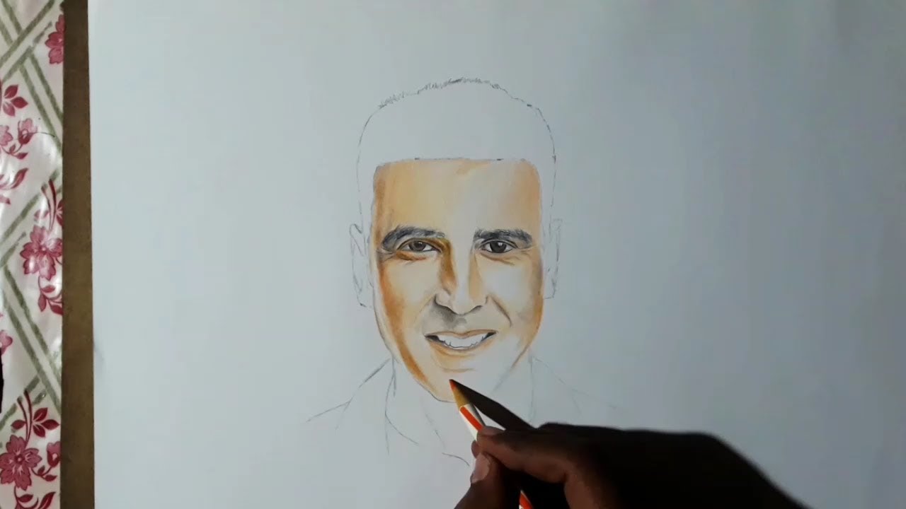 Drawing Akshay Kumar || Colour Pencil Drawing || ArTs of Sho - YouTube