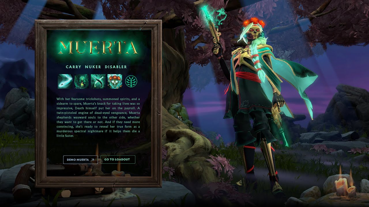Muerta NEW HERO Introduction - Dota 2 - YouTube