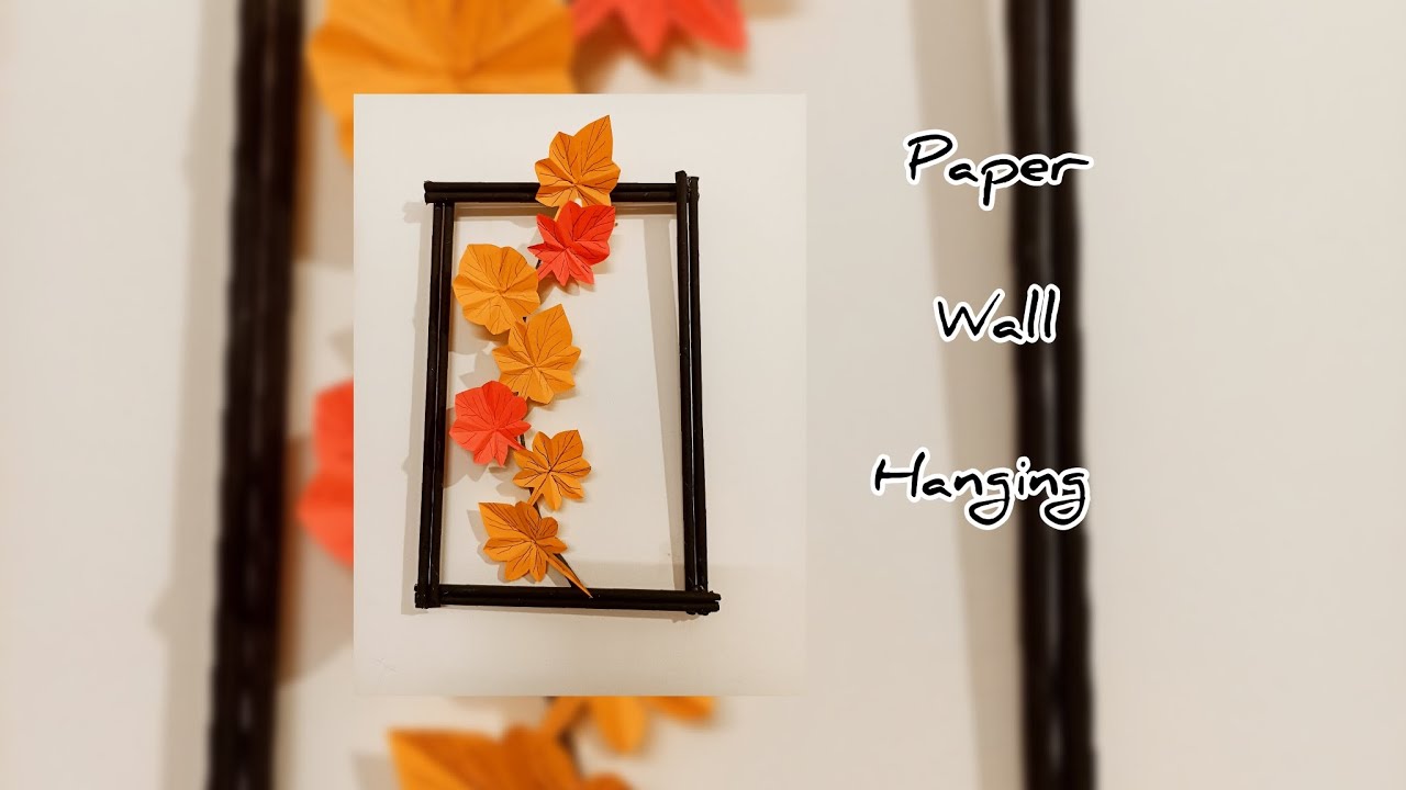 Unique Paper Wall Hanging! Easy Handmade Paper Wall Hanging! - YouTube