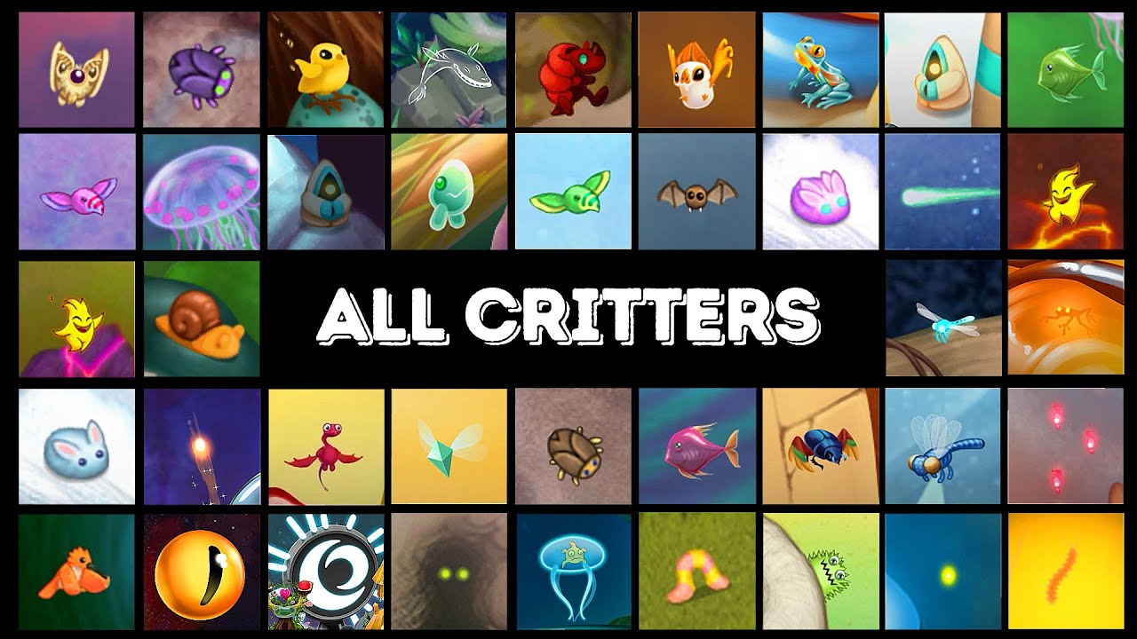 ALL Critters - ALL Islands | My Singing Monsters - YouTube