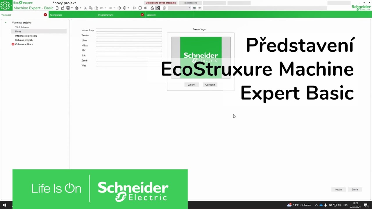 Představení softwaru EcoStruxure Machine Expert Basic | Schneider ...