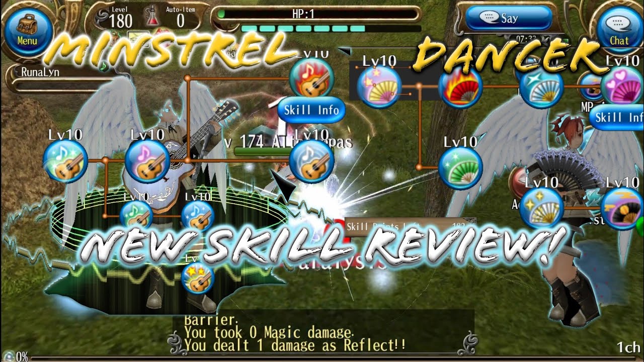 Toram Online - Minstrel and Dancer New Skill Review! Full Explanation ...