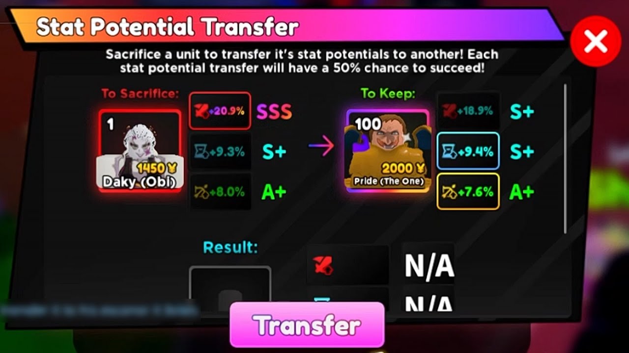 Transferring Stats Is Fun... (Anime Adventures) - YouTube