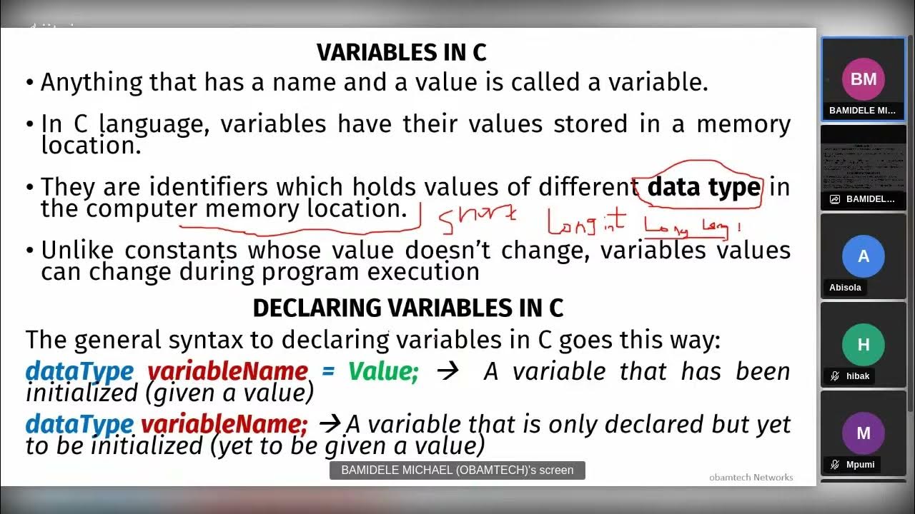C PROGRAMMING - ALX PLD GROUP STUDY | OPERATORS, INCREMENT / DECREMENT / CONSTANTS IN C ...
