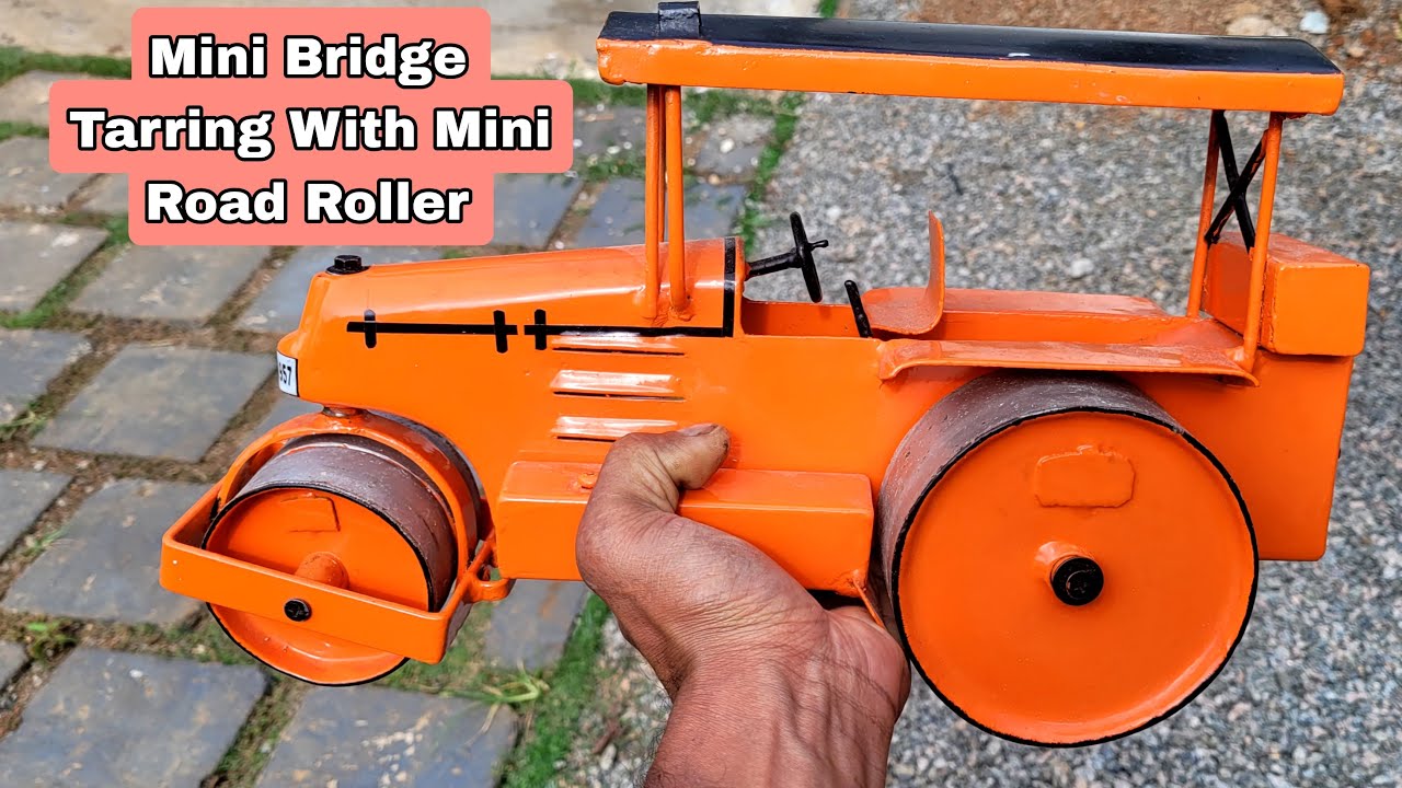 Mini Bridge Tarring With Mini Road Roller|Miniature PWD Work| Part of ...