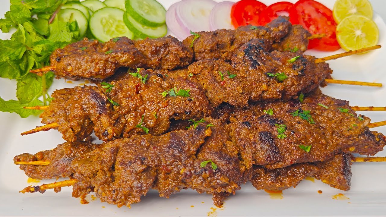 Bihari Boti Kabab | Tandoori Bihari Boti Kabab | BBQ Mutton Starter ...