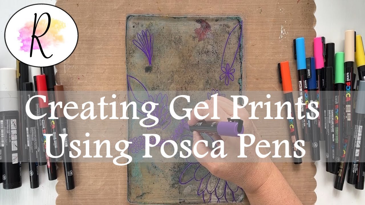 Creating Gel Prints with Posca Pens, Paint and your Gelli Plate ...