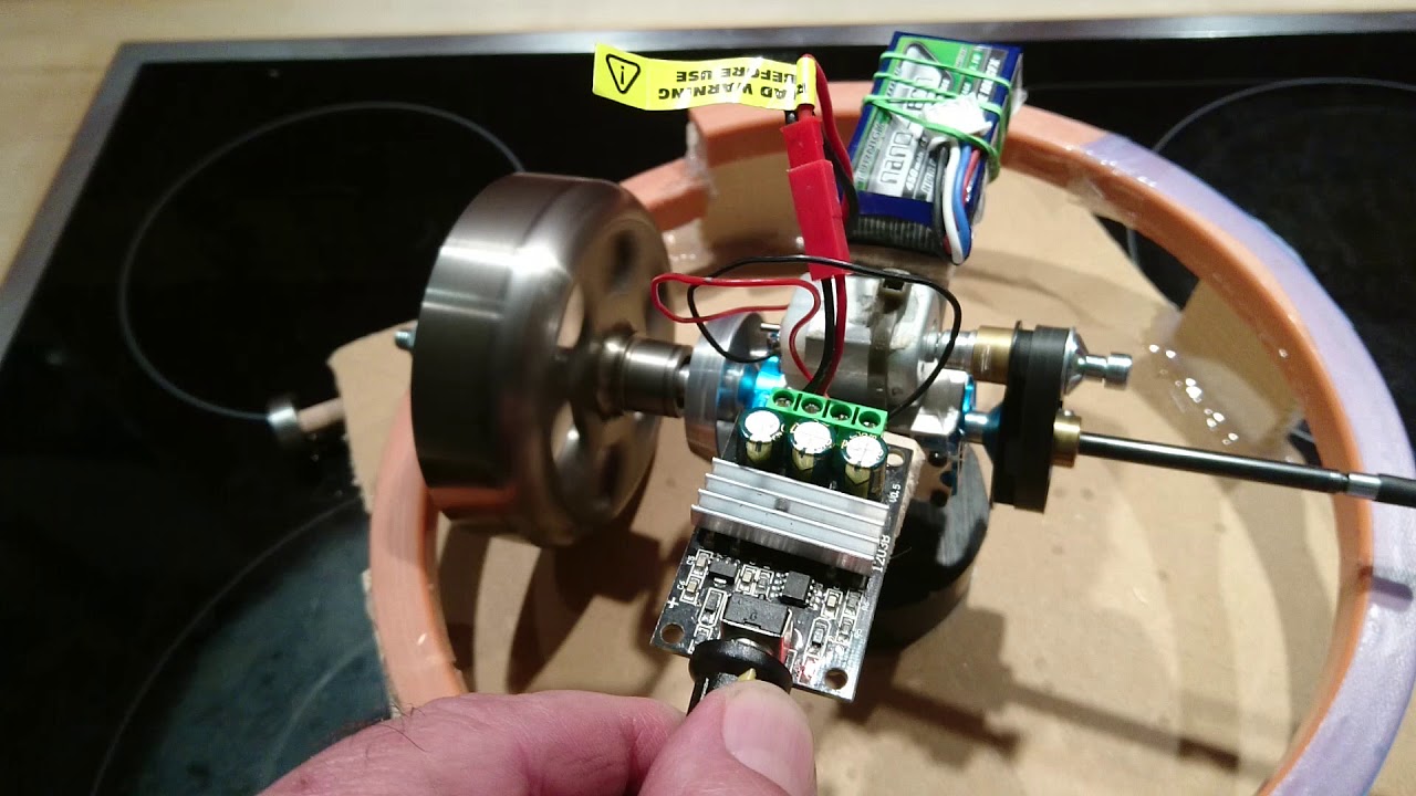 Inertial propulsion with a gyroscope part 1 - YouTube