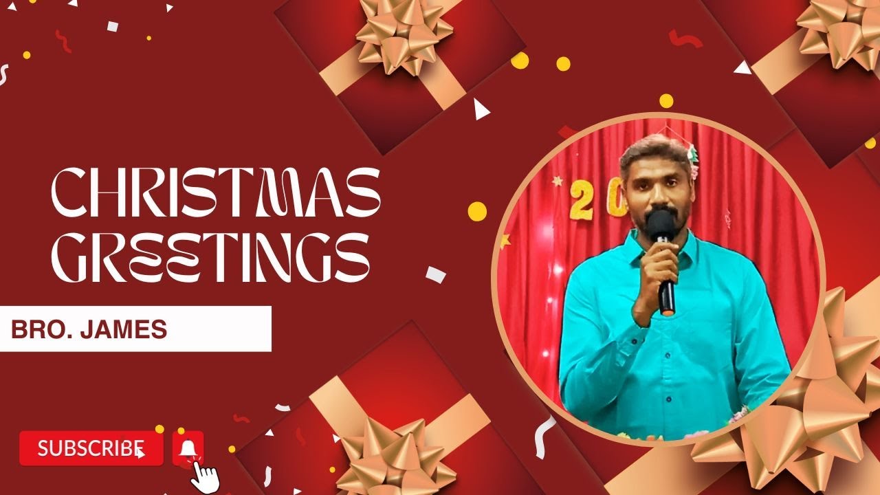 Christmas Greetings | Bro. James |Christmas Short Message. - YouTube