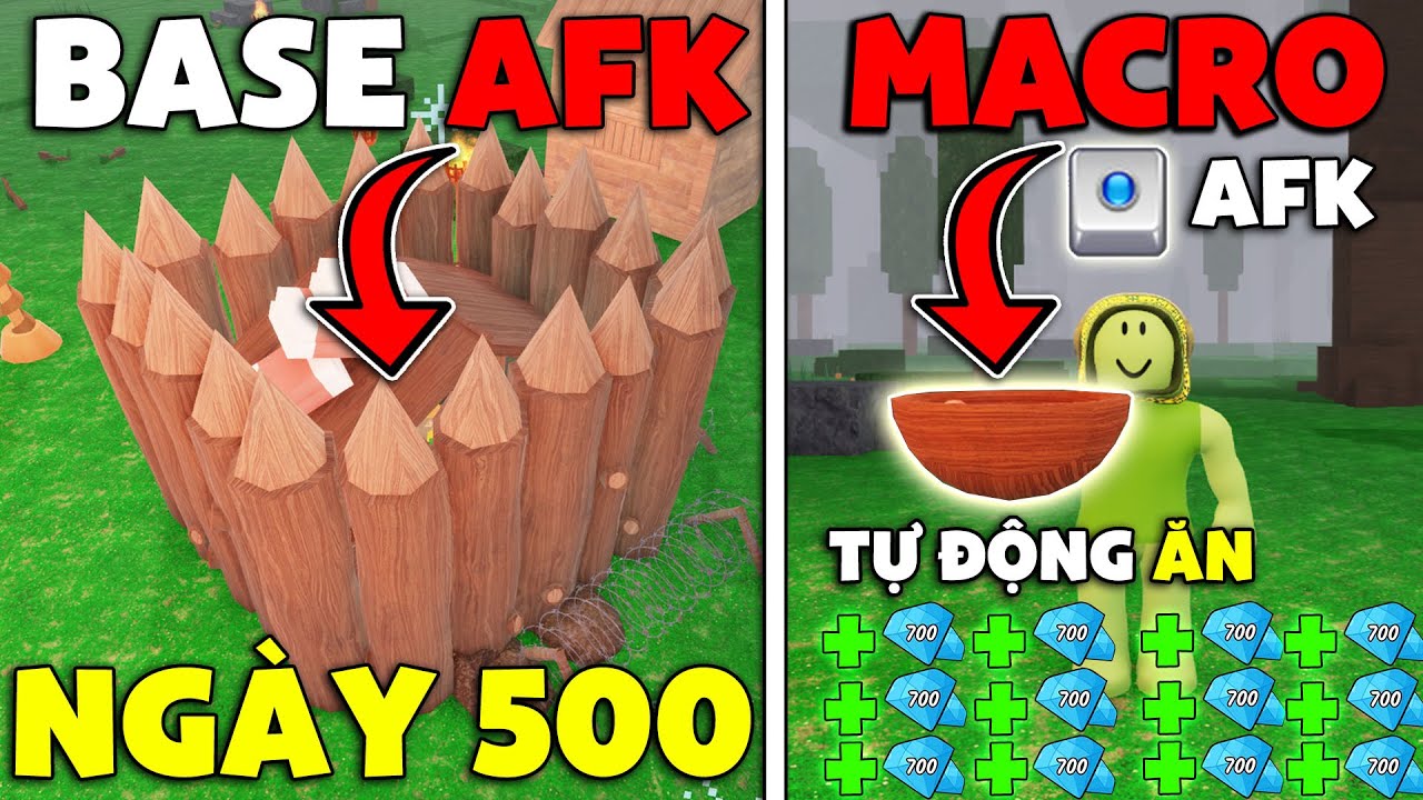 XÂY DỰNG CĂN CỨ AFK 500 Ngày – Sống Sót HOÀN TOÀN TỰ ĐỘNG Với Macro Trong 99 Nights in the ...