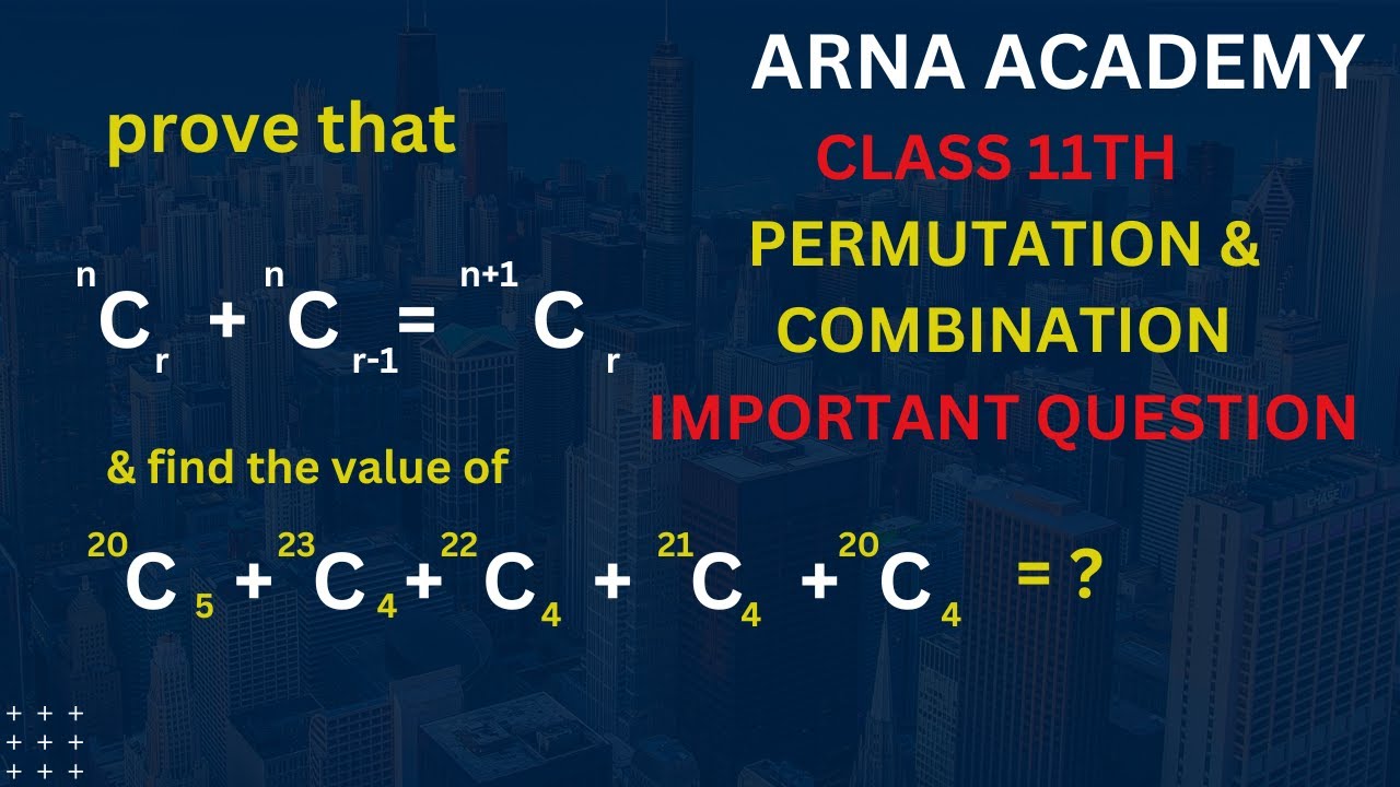 class 11th permutation & combination important question - YouTube