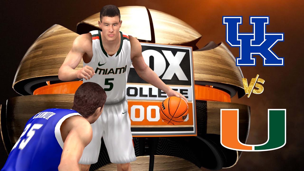 Kentucky vs Miami - FOX College Hoops - Fictional Mod - YouTube